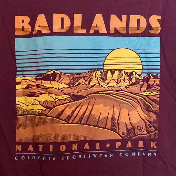 Columbia | Shirts | Mens Badlands Park Tshirt Rich Wine Columbia Mens Shirt | Poshmark